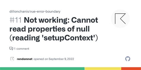 Not Working Cannot Read Properties Of Null Reading SetupContext