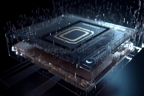 Nanotechnology Microchip Chip Board Processor Futuristic Computing
