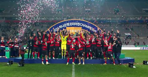 김인성 극적 결승골 포항 울산 꺾고 코리아컵 6번째 우승