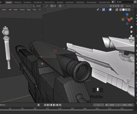 Artstation Sniper Rifle 3d Model Full Tutorial Tutorials