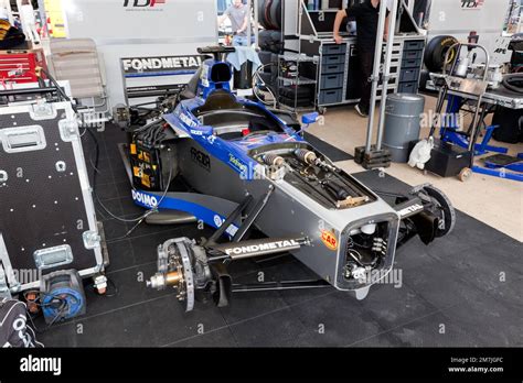 View Of The Stripped Down Monocoque Chassis Of The Minardi M01 Driven By Italian Luca Badoer In
