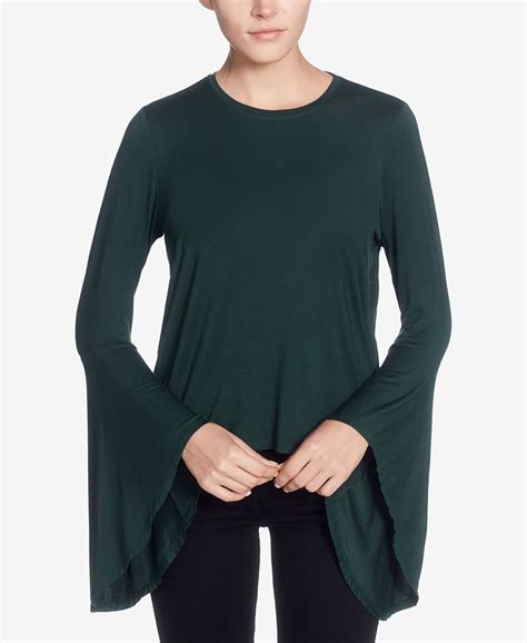 Catherine Malandrino Asymmetrical Bell Sleeve Top Macys