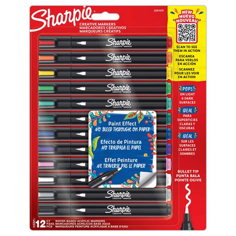 Sharpie Creative Markers Bullet Tip 12 Pack Sharpie Tidformera