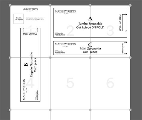A4 Sewing Pattern Layout Templates Adobe Illustrator Page Layout For