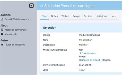comment créer des sélections a quoi servent elles incwo