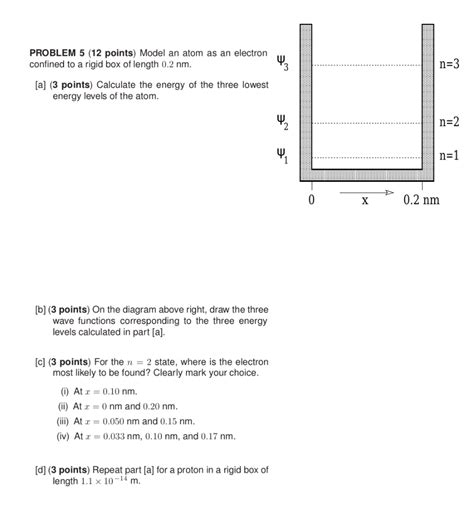 Solved PROBLEM Points Model An Atom As An Electron Chegg