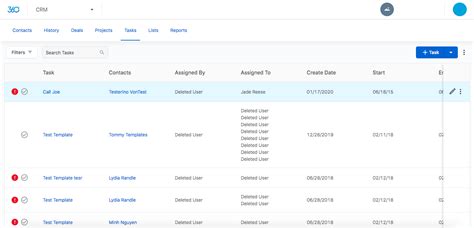 CRM Tasks And Task Templates Marketing
