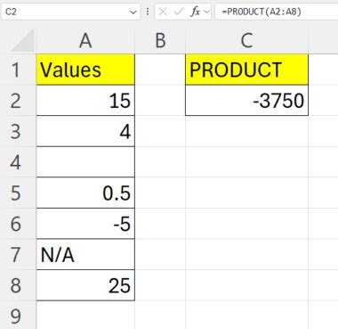 How To Use The PRODUCT Function In Excel Sheetaki