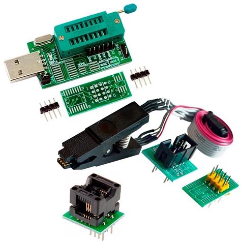 Combo Programador Usb Ch341a Pinza Cable Adapt Soic8 200mil