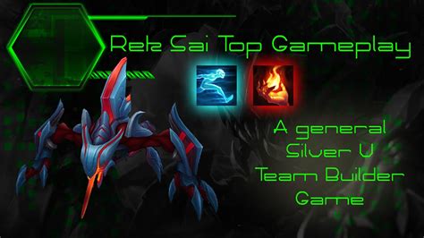 League Of Legends Rek Sai Top Lane Gameplay YouTube