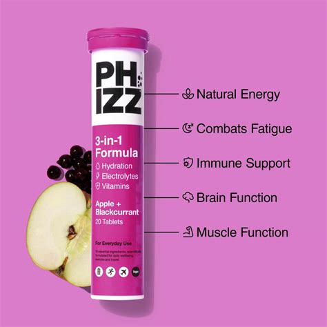 Phizz Apple And Blackcurrant Multivitamin Hydration And Electrolyte
