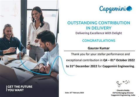 Gaurav Kumar On Linkedin Thank You Capgemini For The Appreciation