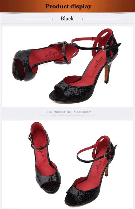 Ladingwu New Salsa Shoes Dance Womens High Heel Shoes Sandals 10cm