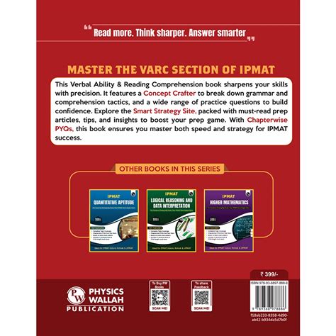 Ipmat Verbal Ability And Reading Comprehension Book For 2026 Exam Pw