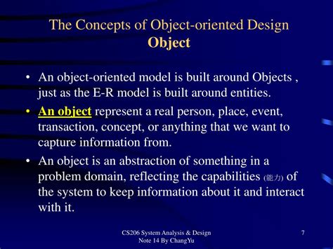Ppt Lecture Note 14 Object Oriented System Analysis And Design