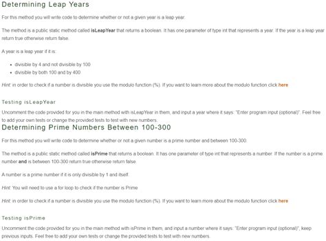 Solved Determining Leap Years For This Method You Will Write Chegg Com