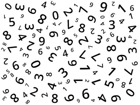 Premium Vector Random Number Backgroundvector Design Pattern