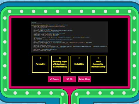 Identifying Software Quality Models Gameshow Quiz
