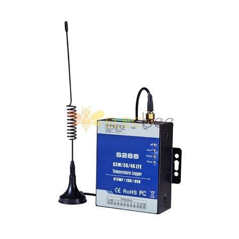 Elecbee 3G 4G Cellular Temperature Data Logger SMS IIOT RTU Module Supports 8 Temp Inputs S266