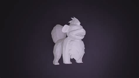Stl File Pokemon Growlithe Low Poly 🐉 ・3d Printing Template To Download