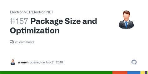 Package Size And Optimization Issue 157 ElectronNET Electron NET