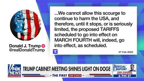 Trump Says Tariffs Will Go Into Effect March 4 After Unacceptable