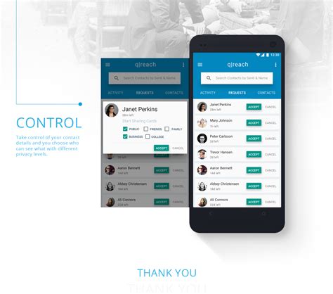 q reach android app on behance