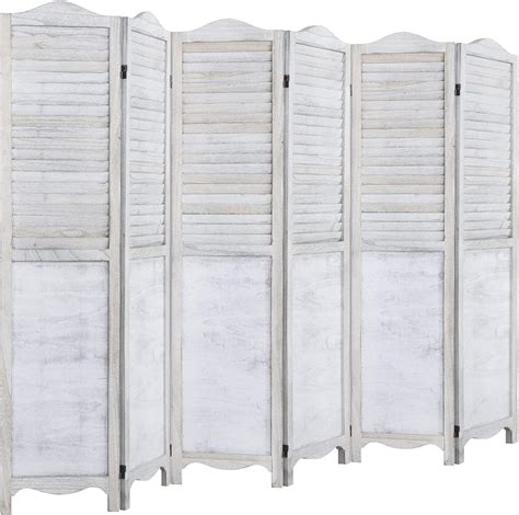Rustic Wood Room Divider 6 Panel Folding Privacy Philippines Ubuy