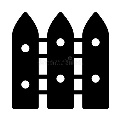 boundary vector thin line icon stock vector illustration of barrier