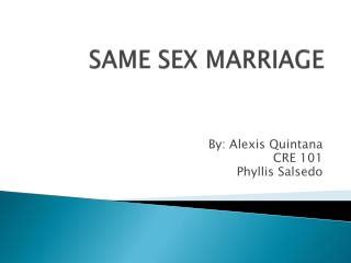 PPT SAME SEX MARRIAGE PowerPoint Presentation Free Download ID 5848011