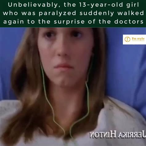 Unbelievably The 13 Year Old Girl Who Was Paralyzed Suddenly Walked