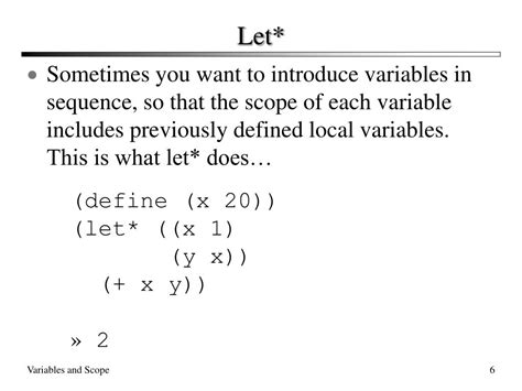 Ppt Lexical Variables And Scope Powerpoint Presentation Free