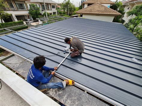 รีวิว หลังคาแซนวิช โฟม Eps ความหนา 3 นิ้ว 🙏🏻🙏🏻🙏🏻🙏🏻🙏🏻 แผ่นหลังคาท้องลายไม้แซนวิช Roof Sandwich