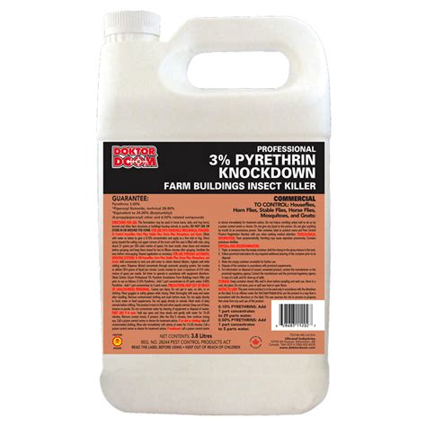 Professional 3 Pyrethrin Farm Buildings Insect Killer Urban Grow Garden Supply