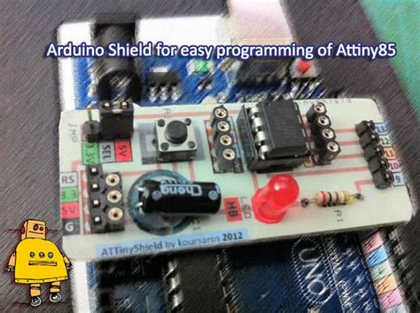 Programador De Arduino ATtiny Shield PCB ATtinyShield Askix