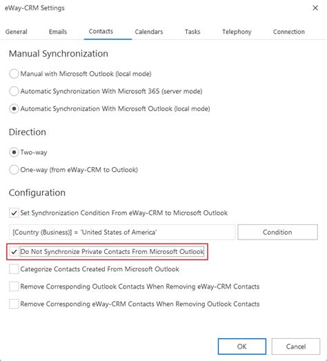 Synchronize Contacts With Outlook Local Outlook Crm Software