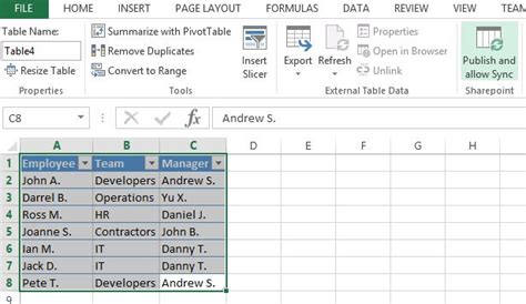 More Sharepoint Sync Excel Tables To A Sharepoint List