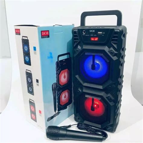 Speaker Bluetooth Sk Mic Karaoke Portable Karoke Salon Bluetooth Full Bass Spekeraktif