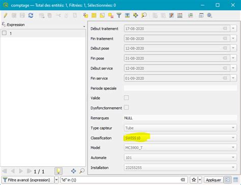 Cr Ation D Un Comptage Classification Issue Opengisch