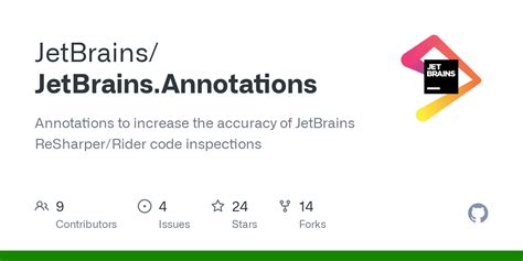 jetbrains annotations annotations cs at main · jetbrains jetbrains
