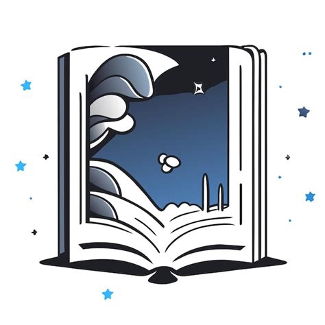 Premium Vector Open Magic Book About Art Hand Drawn Flat Stylish