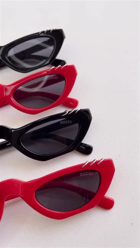 خرید و قیمت عینک آفتابی دخترانه و زنانه ترند گربه ای پرسینگ دار از غرفه