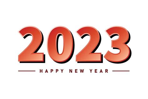 Gradient Red 2023 Word Art Vector Design 16116704 Vector Art At Vecteezy