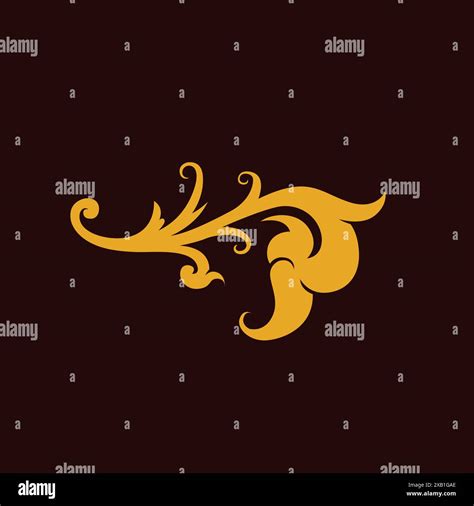 Floral Motif Simple Design Nature Icon Stock Vector Image And Art Alamy
