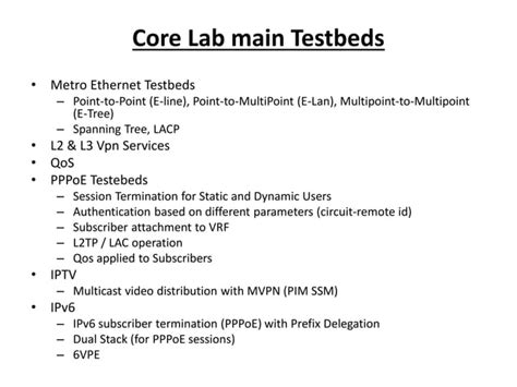 Core Lab Intro Ppt