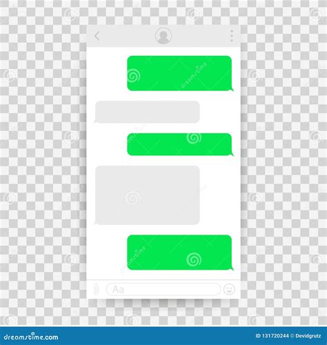 Chat Interface Application With Dialogue Window Clean Mobile Ui Design Concept Sms Messenger