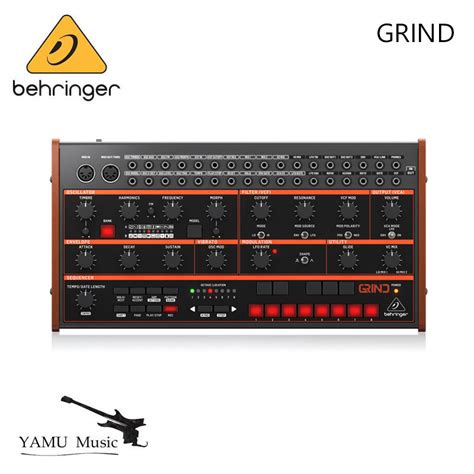 Behringer Grind Hybrid Semi Modular Synthesizer With 24 Digital Sound Engines Analog Ladder