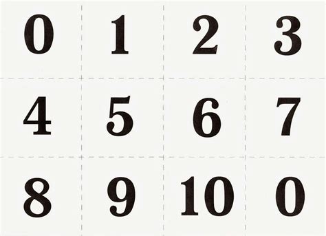Цифры 1 10 распечатать и вырезать – Telegraph