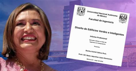 Descubren Más Plagio De Xóchitl Gálvez Para Titularse En La Unam