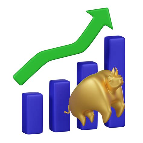 Bull Market Graph With Upward Trend Icon 41644176 Png